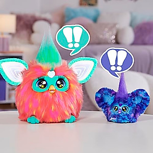 Furby Furblets Star-Lee Mini Friend, 45+ Sounds, Galaxy Music, Speaks Only Furbish, Electronic Plush Toys for Girls & Boys, Interactive Pets, Dark Blue, 6+