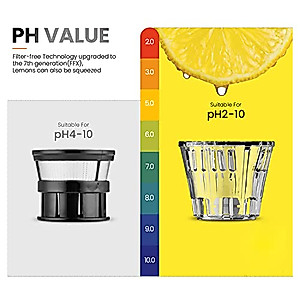 Small Juicer Machines, MIUI Slow Masticating Juicers with Ice Cream Maker Function, Easy to Clean Suitable for Celery Fruit Vegetable, Mini Electric Juciers Maker (White)