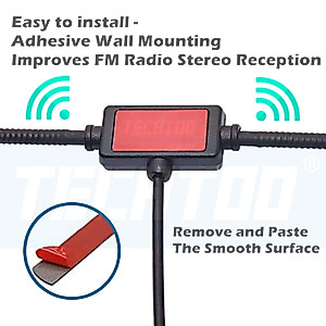 TECHTOO FM Radio Antenna FM Antenna Compatible for FM Radio Home Stereo Receiver AV Audio Video Home Theater Receiver Stereo Receiver of Pioneer Onkyo Yamaha Marantz Bose Wave Music System (Kit3)