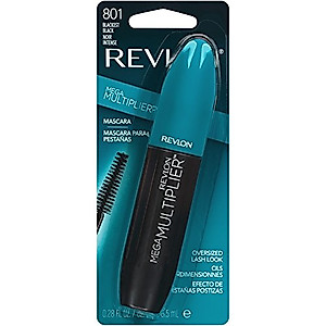 Revlon Mega Multiplier Mascara, Blackest Black, 0.28 Fluid Ounce
