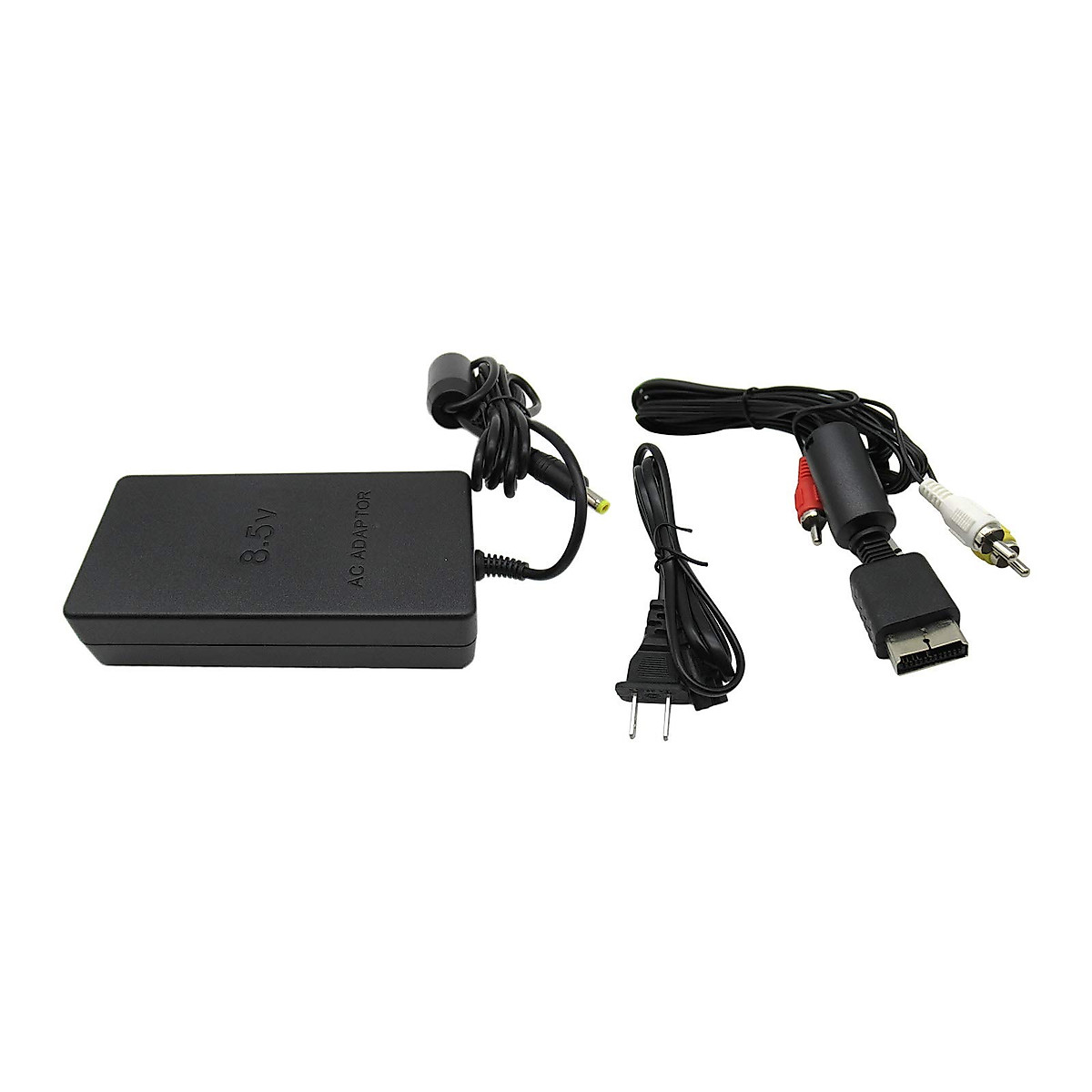 Power Cord Slim AC Adapter Charger Supply with AV Cable for Sony PS2 Playstation