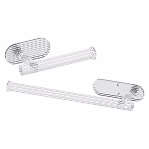 BUGUUYO 2pcs Nail Towel Rack Kitchen Towel Bar Towel Rack for Bathroom Hand Towel Bar Bathroom Towel Holder Bath Towel Hanger Kitchen Hand Towel Holder Towel Ring Acrylic Transparent