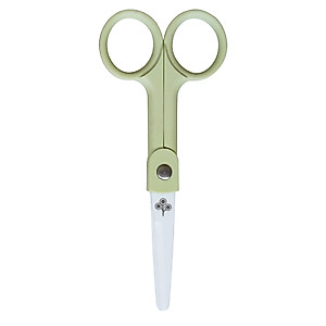 Ceramic food scissors ZoLi SNIP sage green | kitchen scissors, stain-resistant, durable, shears for food, bite-sized toddler food