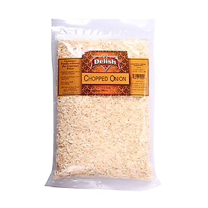 Gourmet Dried Chopped Onion by It’s Delish, 15 LBS Bulk - Premium, No Preservatives, All Natural Dehydrated Onions Flakes, Certified Kosher