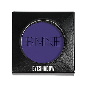 ISMINE Single Eyeshadow Powder Palette, Matte Purple, High Pigment, Longwear Single Eye Makeup for Day & Night