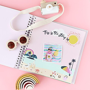 Lucy Darling The Little Years Toddler Baby Memory Book - Ages 1 to 6 Years Old Album For Baby Girl - Milestone Scrapbook To Record Precious Memories - Keepsake Record Book