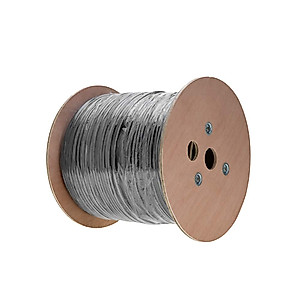 Cables Direct Online 1000FT Direct Burial CAT5e FTP Shielded Outdoor 24 AWG UV Resistant Cable Copper Clad Aluminum Wire Solid Weatherproof