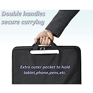 Laptop Lap Desk with 15 15.6" inch Laptop Sleeve Case Bag, Sofa Bed Desk with Cushion and Soft Wrist Pad,Laptop Stand Built in Tablet and Phone Holder (Black Carbon)