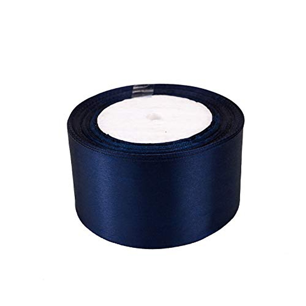 ATRBB 25 Yards 2 inches Wide Satin Ribbon Perfect for Wedding,Handmade Bows and Gift Wrapping (Navy)