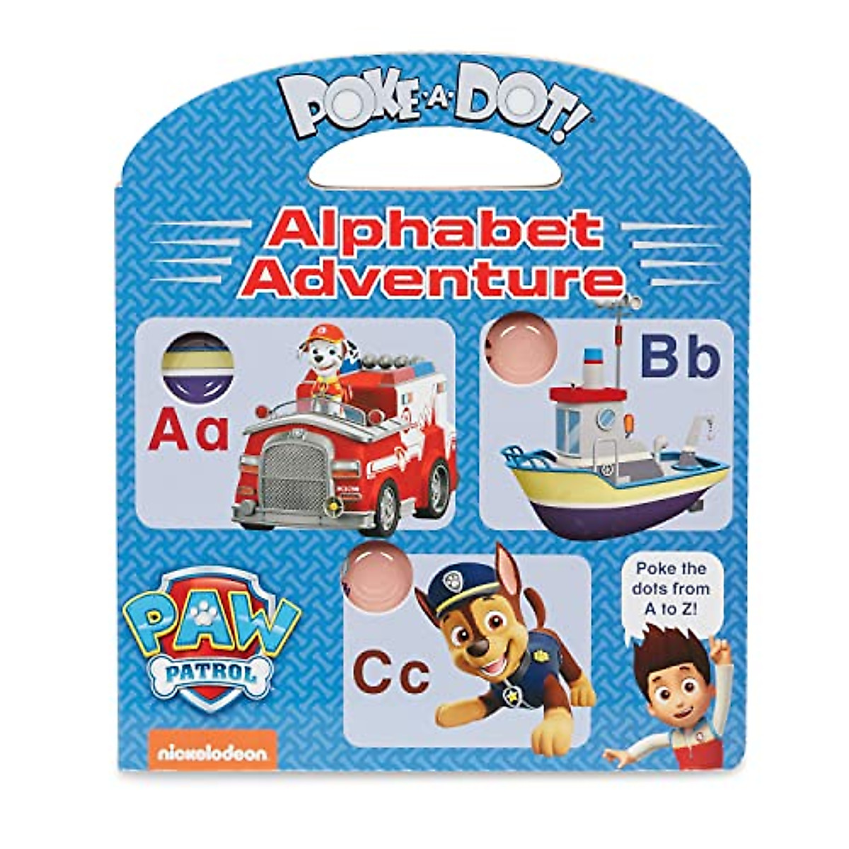 Melissa & Doug PAW Patrol Children's Book - Poke-A-Dot: Alphabet Adventure - PAW Patrol Activity Book, PAW Patrol Books For Preschoolers, ABC Books For Toddlers Ages 1+