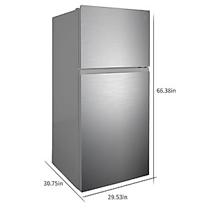 Kenmore 30 in. 18.1 cu. ft. Capacity Refrigerator/Freezer with Adjustable Glass Shelving, Humidity Control Crispers, Ice Maker, ENERGY STAR Certified, Fingerprint Resistant Stainless Steel