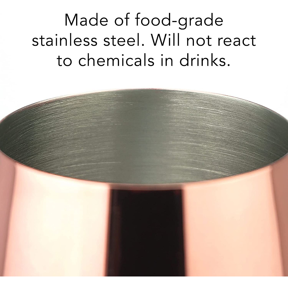 PG Bundle #1 - Moscow Mule Mugs (4pc) and Copper Stainless Steel Wine Glass (4pc)