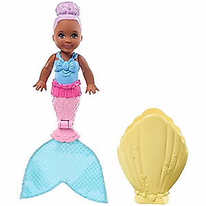 Barbie Dreamtopia Blind Pack Surprise Mermaid Dolls, 4-Inch, in Seashell, with Surprise Look, Gift for 3 to 7 Year Olds