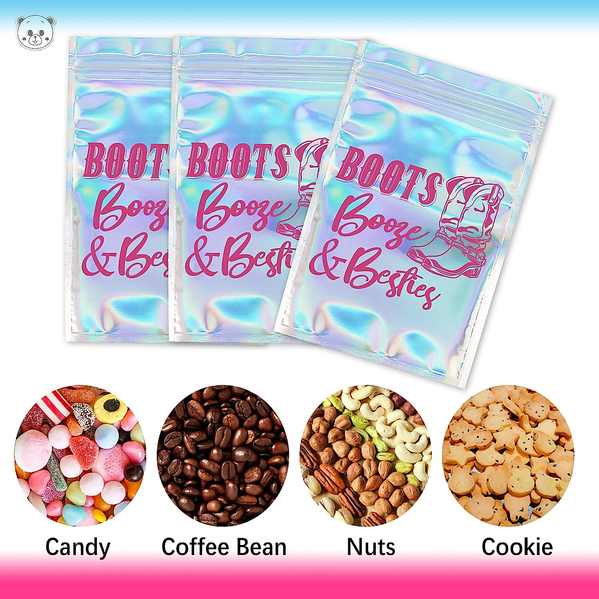 KARAQY Cowgirls Boots Hangover Kit Bags, Cowgirl Hangover Bags Recovery Kit Bags for Bachelorette Party Wedding Bridal Shower Engagement Party Favors Supplies Decorations