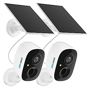 SOVMIKU 2CG6 2K Solar Security Camera Outdoor,Easy to Setup,2.4GHz Wi-Fi,Color Night Vision,User Friendly,Tech Support,Audible Flashlight Alarm,Human Alert,Support SD & Cloud Storage, Vicohome App