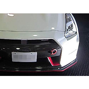 iJDMTOY Red Track Racing Style Tow Hook Ring Compatible with Nissan 370Z GT-R Juke Infiniti G37 Q50 Q60 QX60 QX70 etc, Made of Lightweight Aluminum