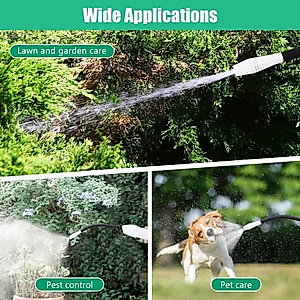 Electric Spray Bottle 0.5 Gallon with Flexible Wand, Watering Spray Wand Rechargeable Portable Garden Sprayer with 2M Hose Multi-Purpose Plant Mister 2L Sprayer for Plant Watering Car Washing