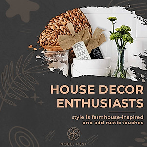 Noble Nest Mini Rolling Pins for Tiered Tray Decor | Black & White | Rae Dunn Inspired Small Rolling Pin Tier Tray Decor | Small Decor Items for Shelf | Farmhouse Decorations - Coffee Table Tray Decor