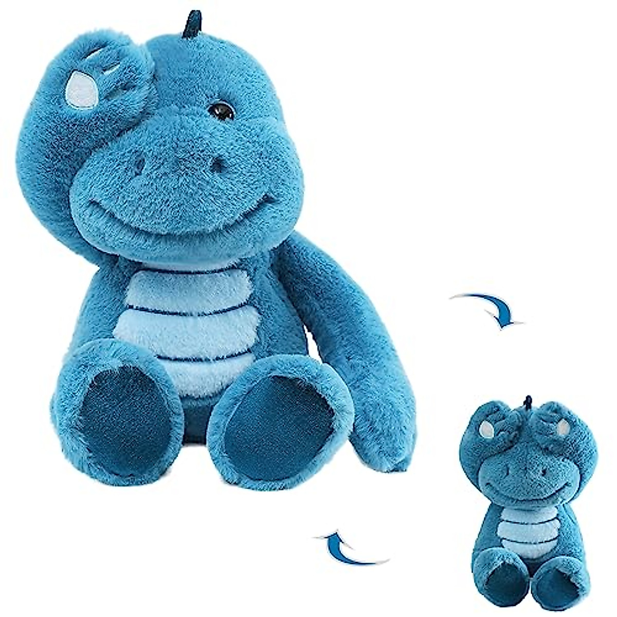 Baby Dinosaur Stuffed Animals, 16" Soft Plush Dinosaur Toy Cute Interactive Hide and Seek Plush Toys Newborn Shower Birthday Gifts for Kids and Adult