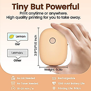 OBZ Label Maker Machine with Tape, Bluetooth Label Maker, Portable Bluetooth Label Printer for Home Office,Store Organization, Storage, Sticker Maker Mini Label Maker with Multiple Templates