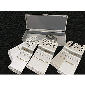 Oscillating Tool Blades, HEMUNC 6PCS Oscillating Multi Tool Diamond Saw Blades for Grout Removal, Flush Cut, Compatible with Dewalt Bosch Dremel Rockwell Makita Fein Multimaster Milwaukee and More