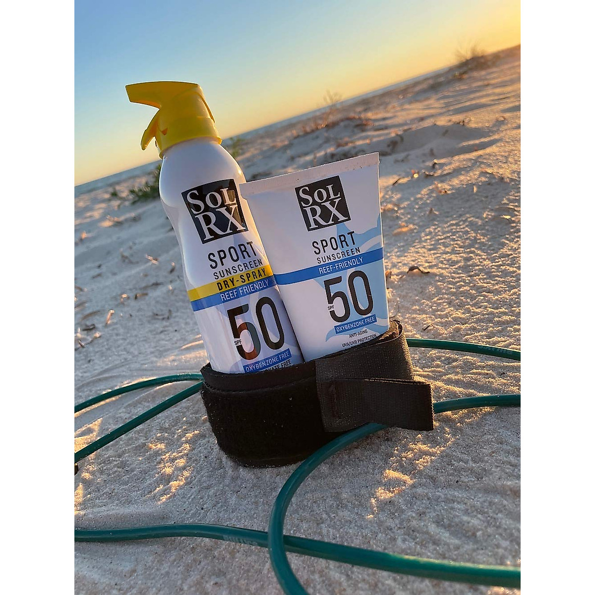 SolRX SPORT SPF 50 Sunscreen, Oxybenzone Free, Broad Spectrum UVA/UVB, Fragrance Free, Reef Friendly