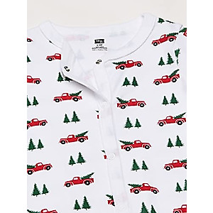 Hudson Baby Unisex Baby Cotton Sleep and Play Coverall, Christmas Tree, 0-3 Months 3M US