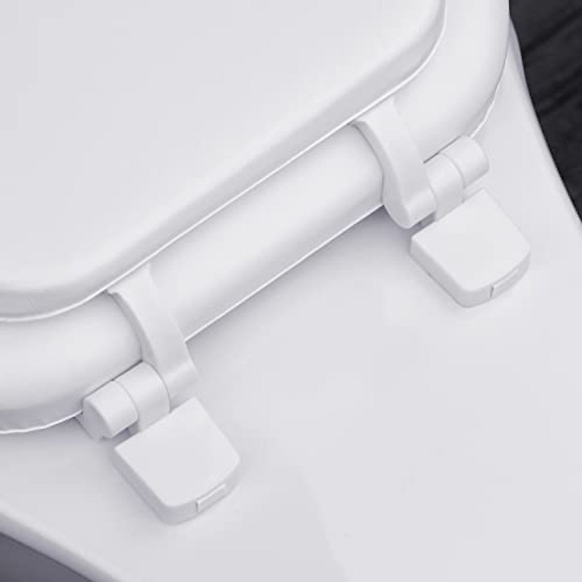 Ginsey Cushioned Desert White Soft Toilet Seat for Stylish Bathroom Décor, Off-white, Standard