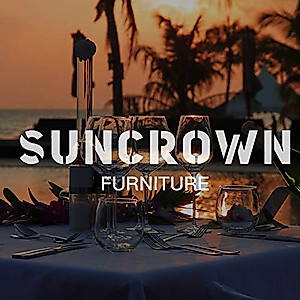 SUNCROWN 2 Pieces Wrought Iron Chairs Outdoor Dining Chairs Patio Metal Stack Chair for Backyard Garden