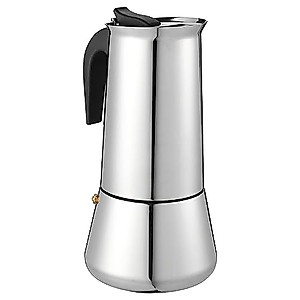 SECFOU 1pc Stainless Steel Pot Espresso Roast Ground Coffee Juice Container Whistling Teapots Italian Coffee Maker Stove Top Teapots Coffee Maker Pot Tea Stovetop Espresso Coffee Pot