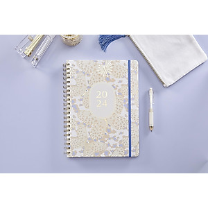 Southworth Planner (January 2024-December 2024), 8.5" x 11", Soft Butterfly, Premium 28#/105 gsm Paper, Large Twin Wire (91042)