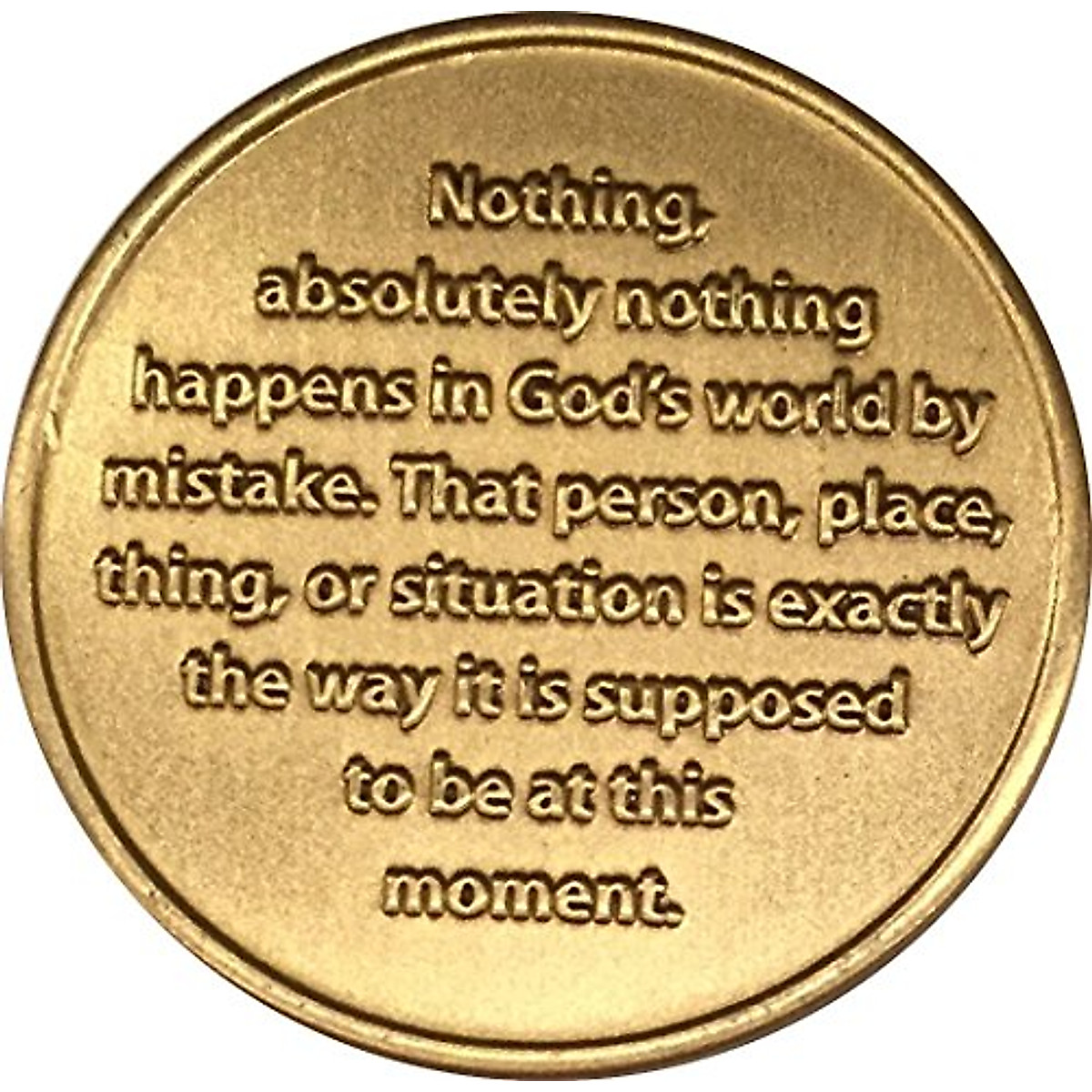 Acceptance is The Answer Beach Sunrise Bronze AA Medallion Chip Page 449 417