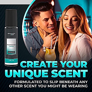Bravado Labs Premium Unisex Pheromone Cologne - Pheromone Cologne for Men and Women - Light, Elegantly Scented Pheromone Perfume for Him and Her - 0.34oz (10mL)