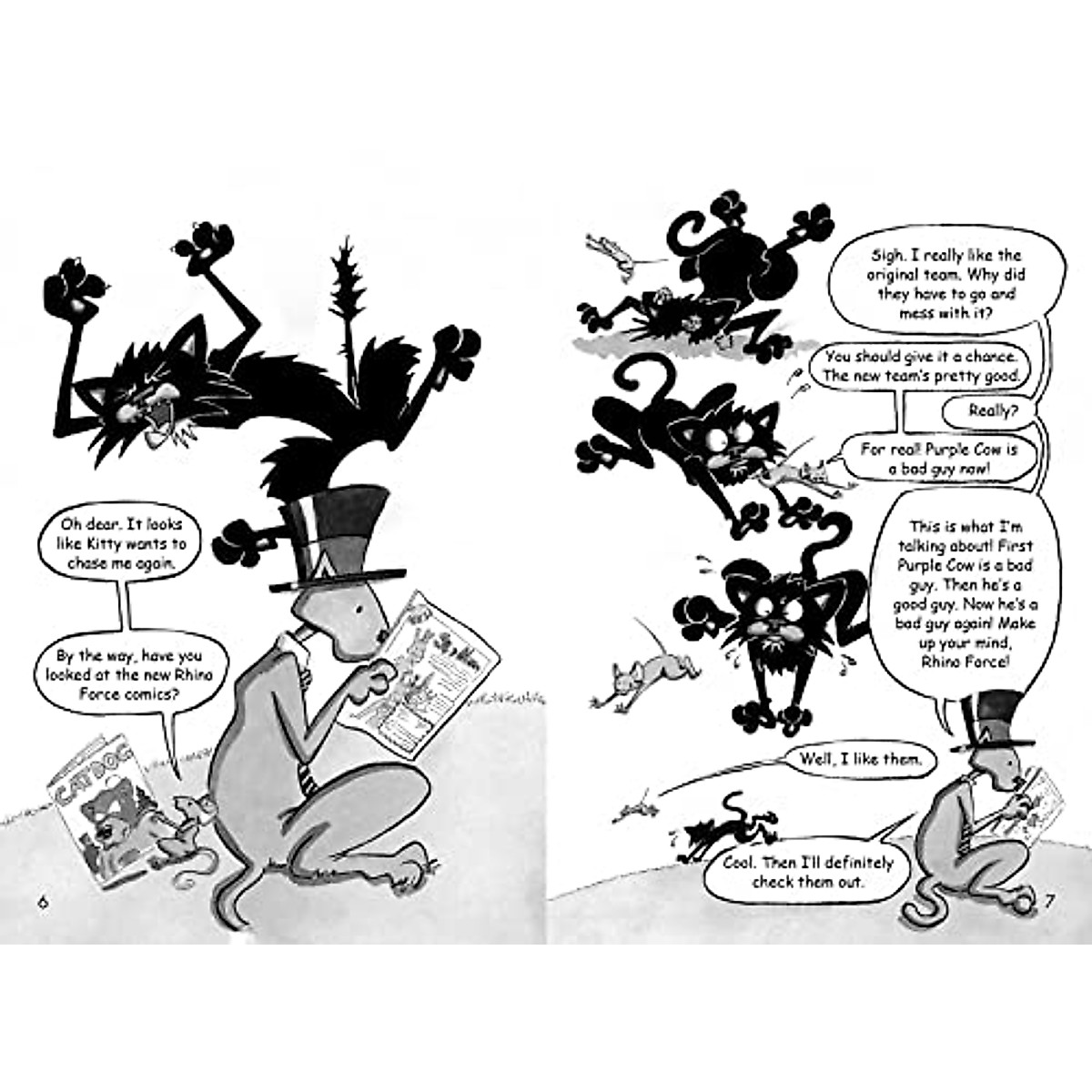 Bad Kitty Joins the Team (paperback black-and-white edition)