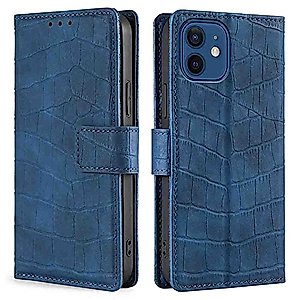 MojieRy Phone Cover Wallet Folio Case for Oppo REALME 7 PRO, Premium PU Leather Slim Fit Cover for REALME 7 PRO, 3 Card Slots, Good Design, Blue