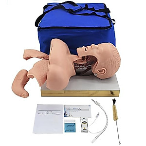 Oral Nasal Intubation Manikin, Advanced Human Tracheal Intubation Training Model Airway Management Practice Mold Teaching Instrument Demonstration Anatomical Structure