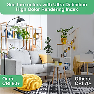 DEGNJU LED Light Bulbs, 100 Watt Equivalent LED Bulbs A19, 5000K Daylight Light Bulbs, 1500 Lumens, E26 Standard Base, Non-Dimmable, 13W Bright White LED Bulbs for Bedroom Home Office, 12 Pack