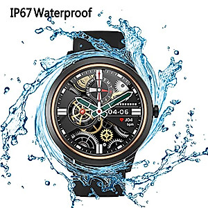 GAMSARO Smart Watch(Answer/Make Call), Fitness Tracker for Men Women Compatible with iPhone Android Phone,1.32 HD Full Touch Display Smartwatch with Heart Rate Monitor, Sleep and Step Tracking