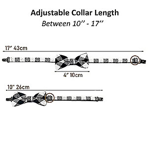 Dog Bow Ties, 10pcs KOOLMOX Dog Bowties, Dog Neck Ties With Adjustable Dog Bow Tie Collar, Plaid Puppy Bow Tie For Small Medium Boy Girl Dogs Cats Pet Summer Gifts Holiday Costume Grooming Accessories