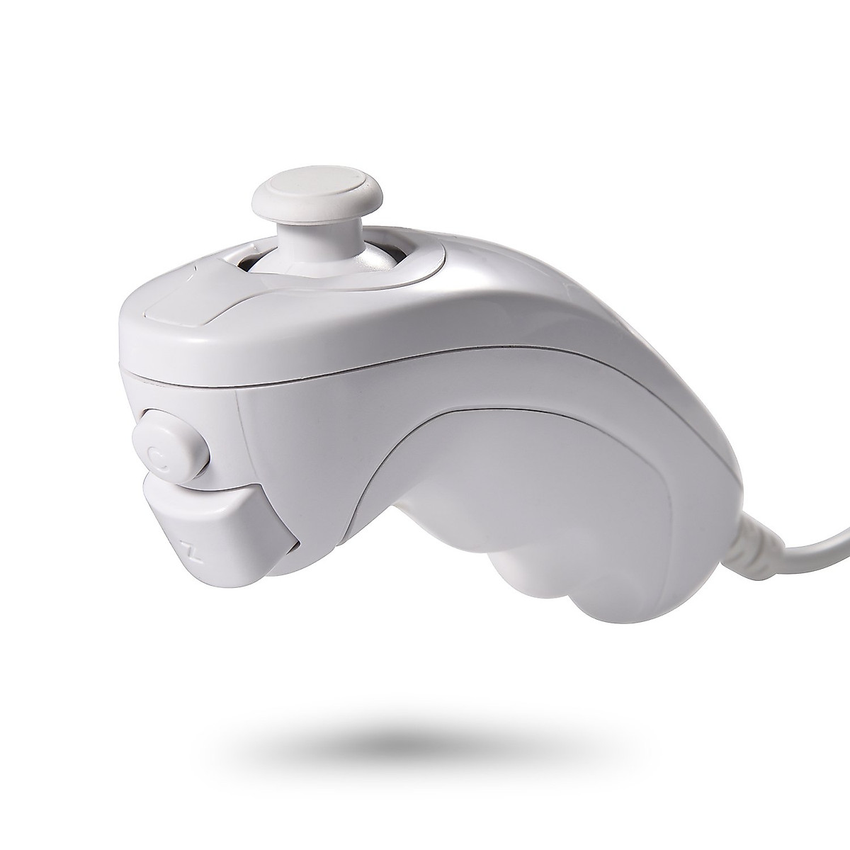 2 Pack miadore Wii Nunchuck Controller, Nunchuk Controller Replacement Compatible for Wii Wii U Console