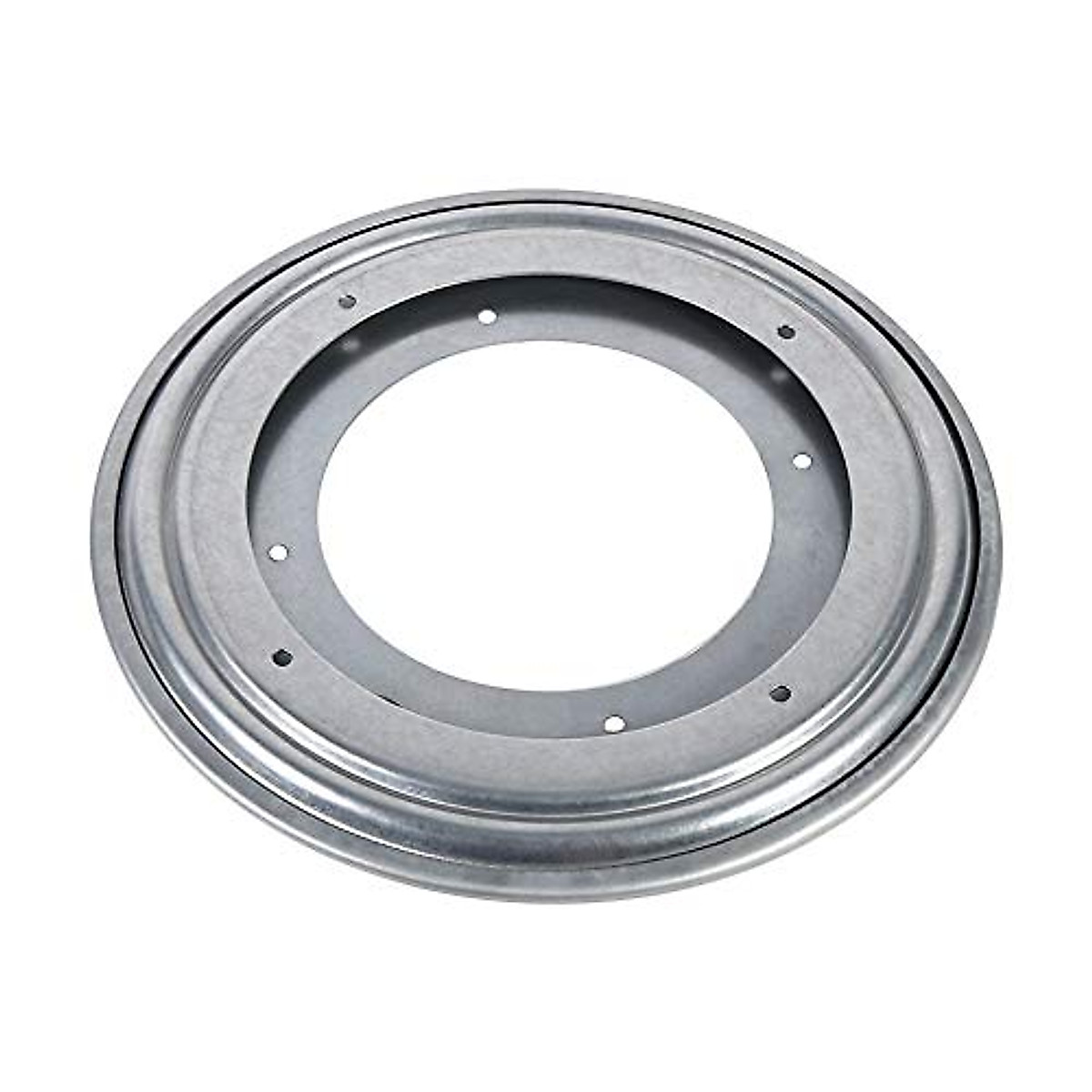 Heavy Duty Lazy Susan Turntable 360 Degree Rotating Swivel Steel Ball Bearing Stand for Kitchen Cabinet-Round Shape, 8"-Sliver