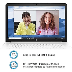 2022 HP 17.3" FHD IPS Laptop Computer, 11th Intel Core i5-1135G7 Processor, 32GB RAM, 1TB SSD, Backlit Keyboard, Intel Iris Xe Graphics, HD Webcam, Windows 10 Pro, Silver, w/ 32GB Business USB Card