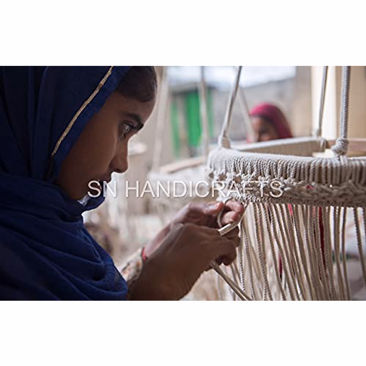 Handmade Macrame Baby Swing Natural Rope Hammock for Baby Macrame Swing Chair for Baby