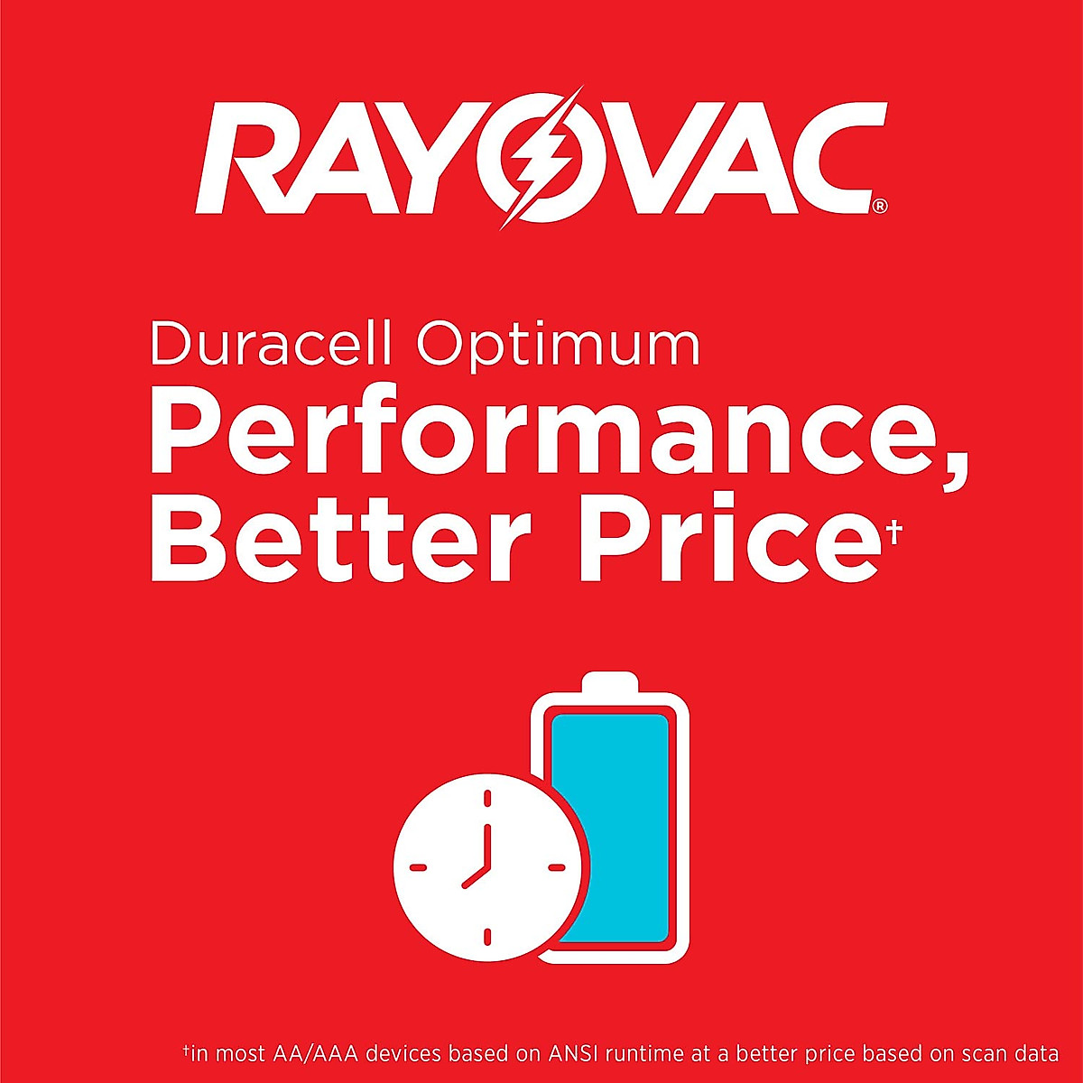 Rayovac Fusion AA Batteries, Premium Alkaline Double A Batteries (8 Battery Count)