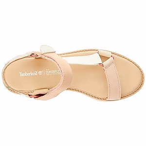 Timberland Women's Bailey Park F/L Strap Sandal, Light Beige Nubuck, 8.5