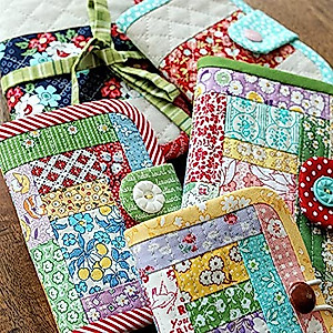 50pcs 10 x 10 inches Cotton Fabric Bundle Squares for Quilting Sewing, Precut Fabric Squares for Craft Patchwork