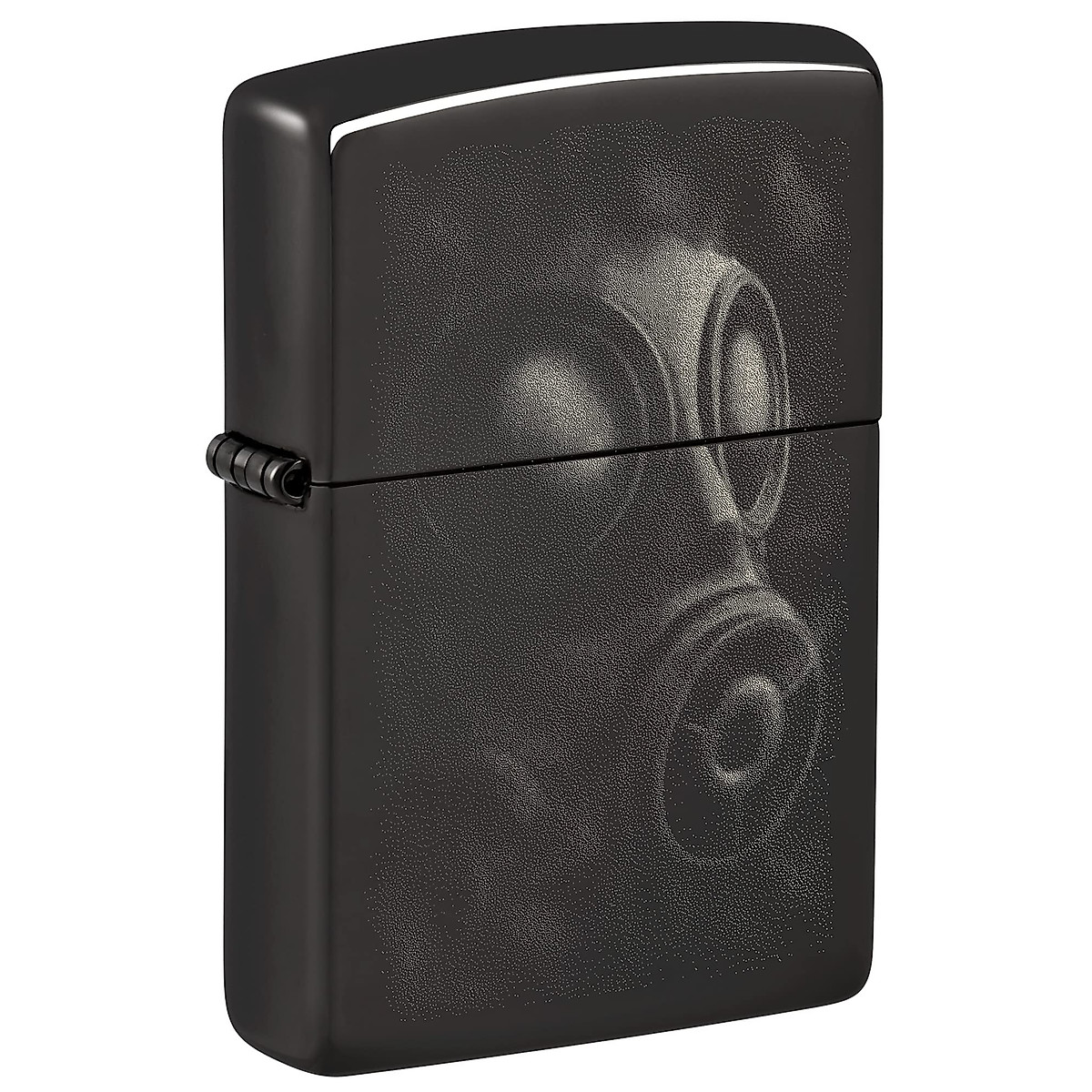 Zippo Gas Mask Design High Polish Black Pocket Lighter