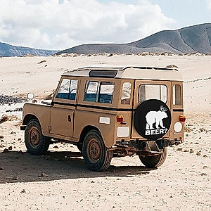 Deer Beer Bear,Funny Tire Cover Universal Fit Spare Tire Protector for Truck SUV Trailer Camper Rv