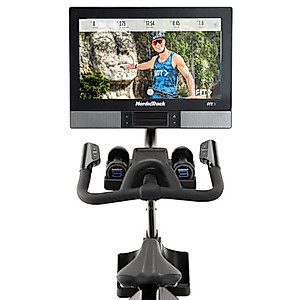 NordicTrack Commercial S22i Studio Cycle with 22” HD Touchscreen for Interactive Studio & Global Workouts, 30-Day iFIT Family Membership Included,Black
