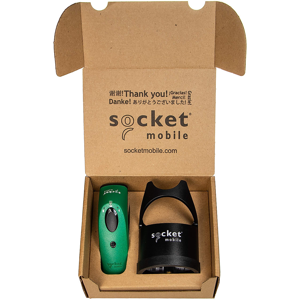 SOCKET Scan S740, Universal Barcode Scanner, Green & Black Dock (CX3446-1909)